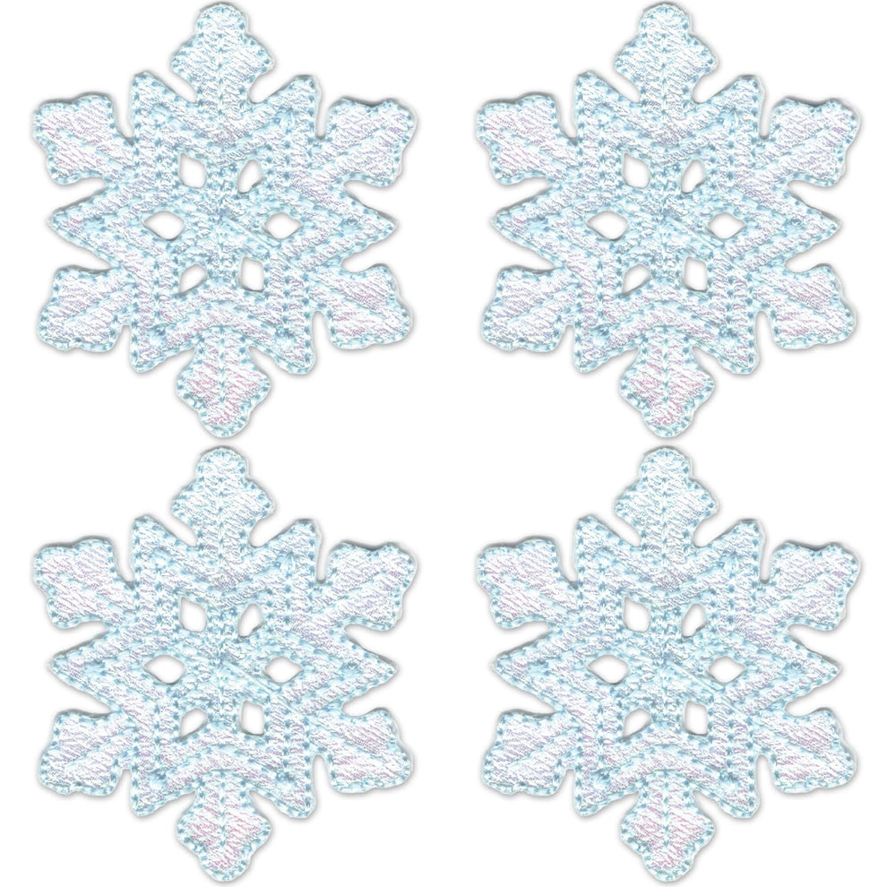 Delicate Winter Lace Snowflake Iron On Holiday Patch Applique ...