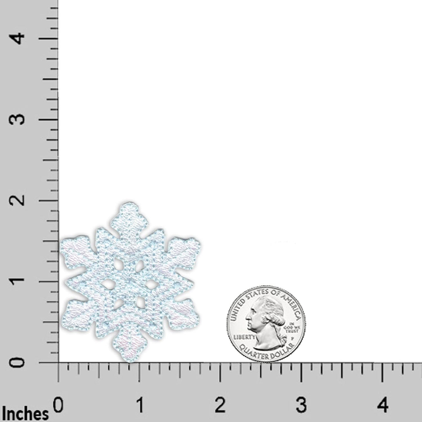 Delicate Winter Lace Snowflake Iron On Holiday Patch Applique ...