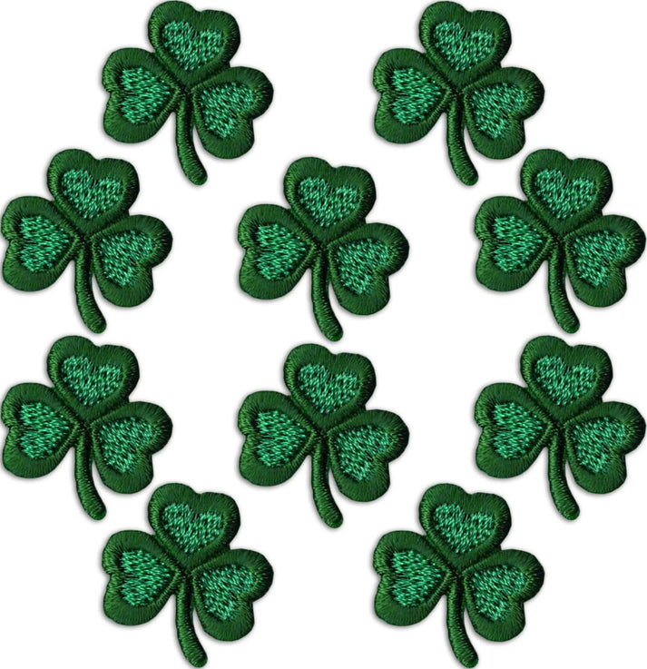 St Patricks Day Three Leaf Clover Iron on Shamrock Patch Applique ...