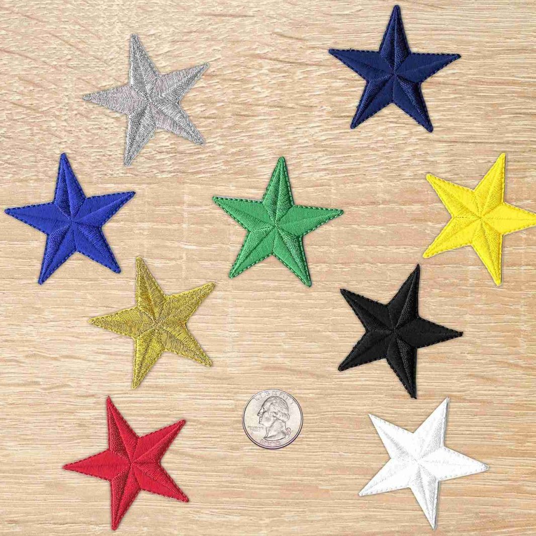 Star Patches Iron On Appliques – Laughing Lizards
