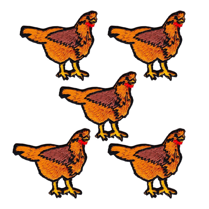 Chicken or Hen Iron On Farm Animal Patch Applique – Laughing Lizards