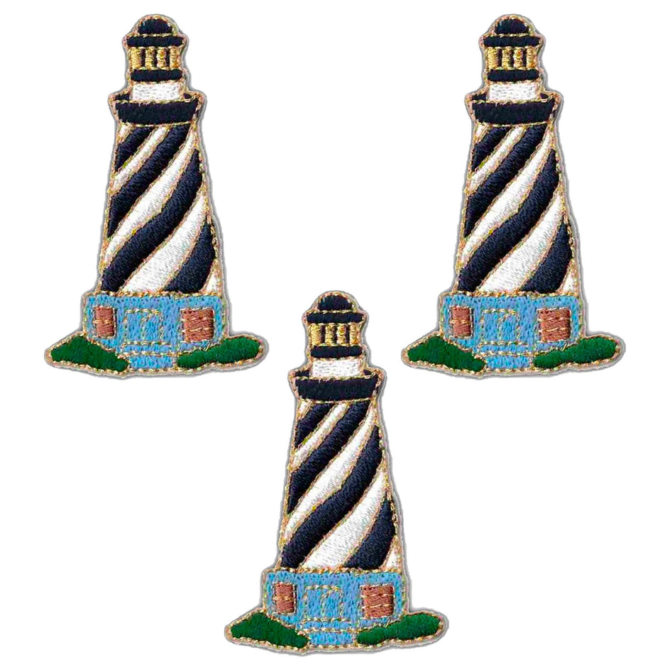 Beach patches, Nautical appliques, Palm tree patches, Lighthouse ...