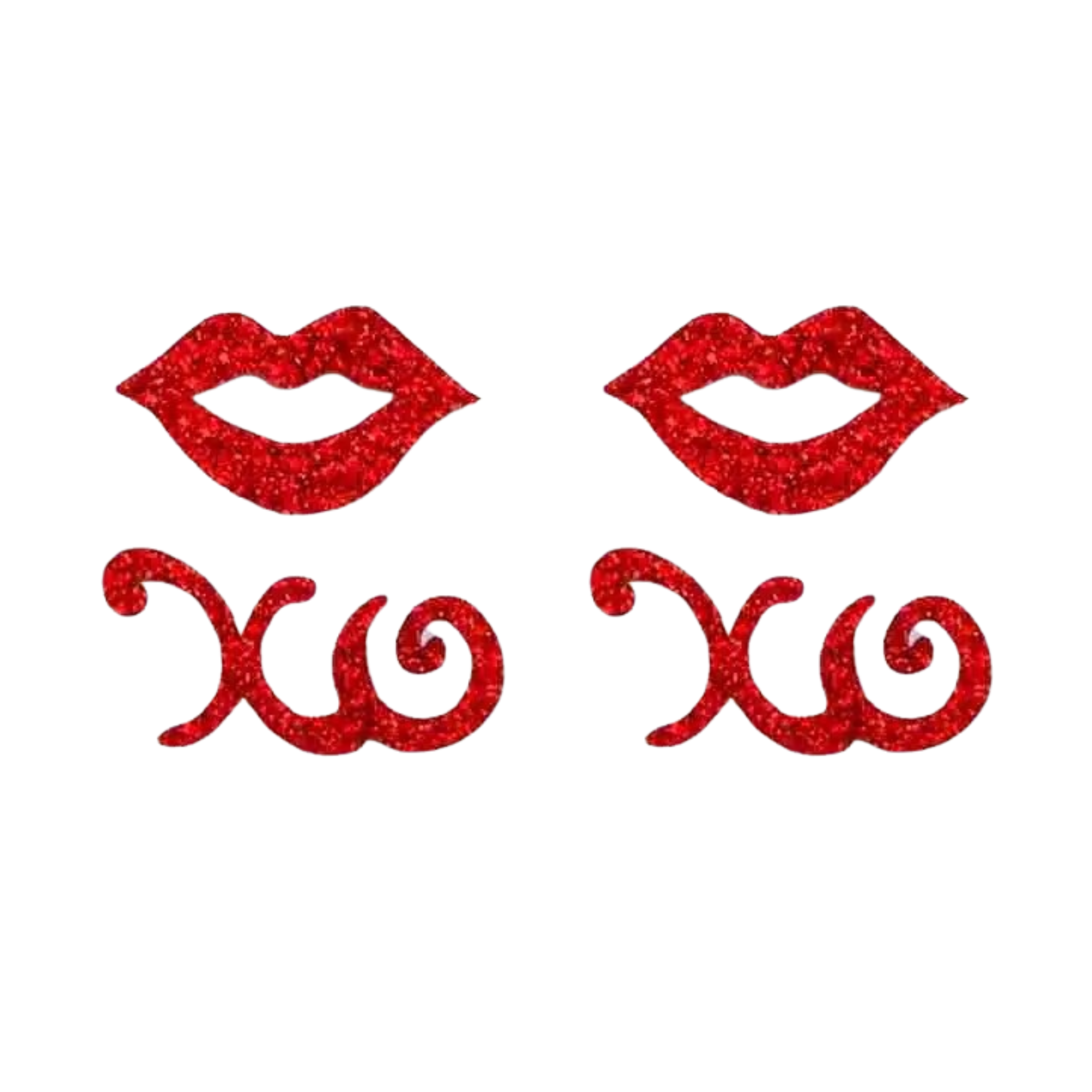 Glitter Lips and XO Iron On Glitter Patch Applique – Laughing Lizards