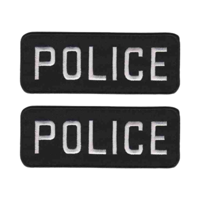 POLICE Iron on Patch (2-Pack) Sleeve Tag – Laughing Lizards