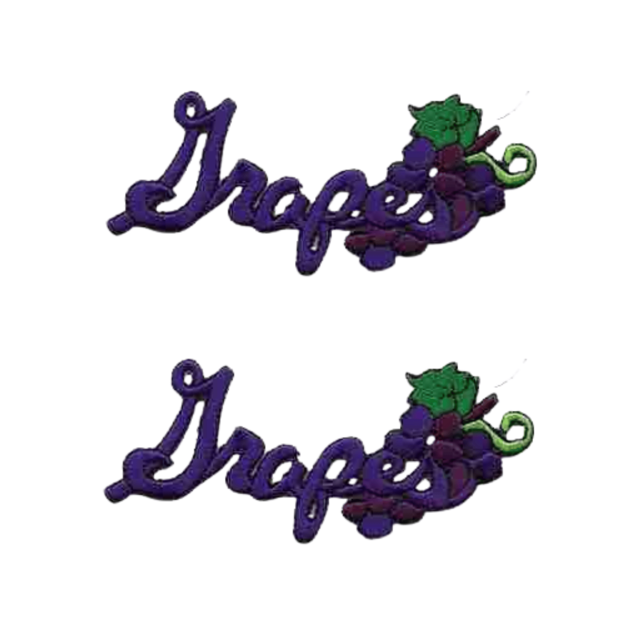 Grapes Patches (2-Pack) Fruit Embroidered Iron On Patch Appliques ...