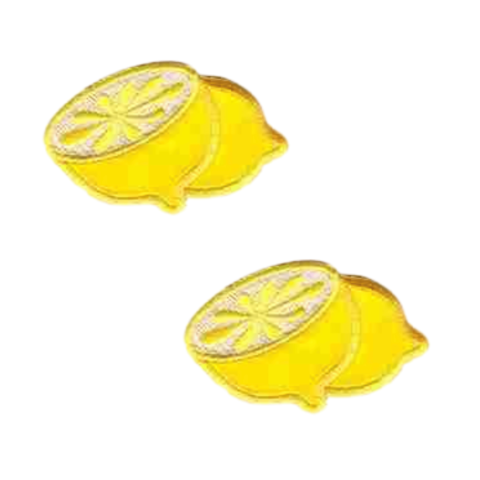 Large Lemon Patches (2-Pack) Fruit Embroidered Iron On Patch Appliques ...