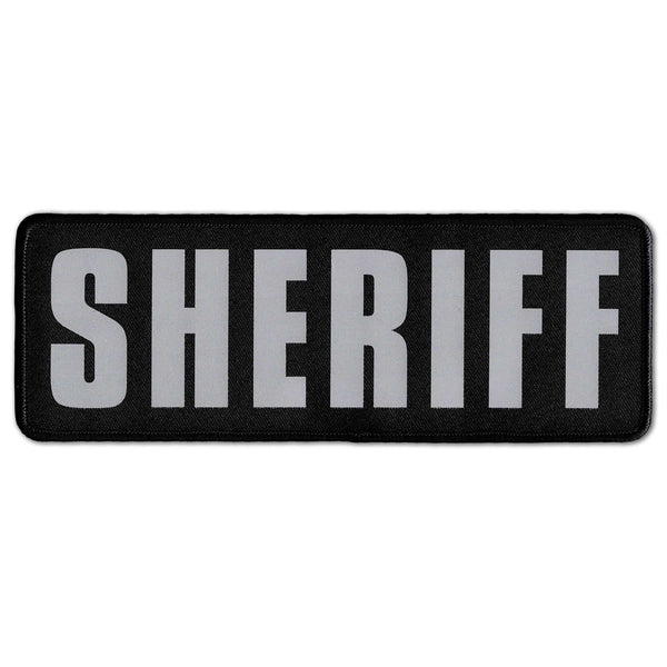Sheriff Patch - Ultra Reflective Hook and Loop Patch for Tactical Vest ...