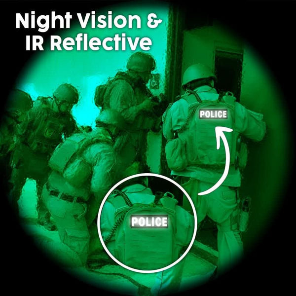 Swat Patch - Ultra Reflective Hook and Loop Patch for Tactical Vest ...